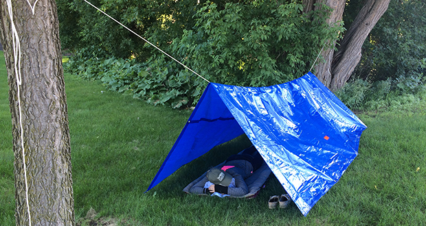 5 Great Uses For A Blue Tarp - Outdoors with Bear Grylls