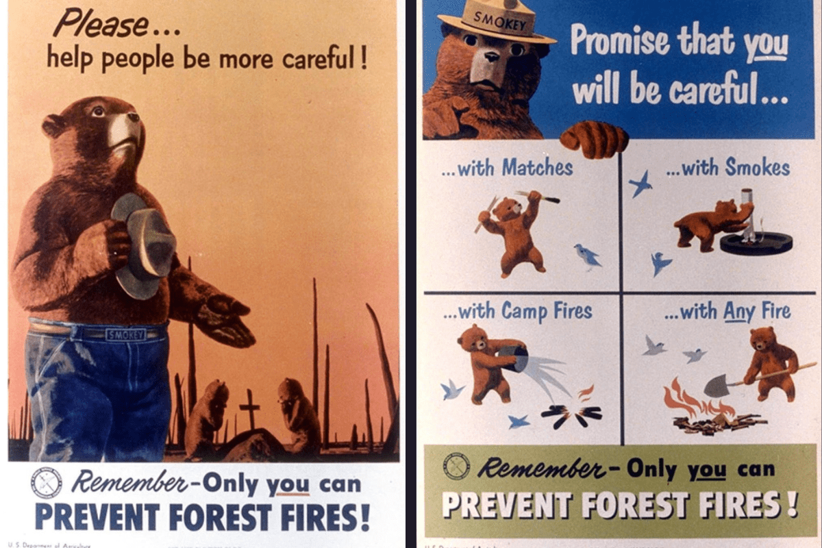 These Iconic Smokey Bear Posters Are 70 Years Old, But the Message ...